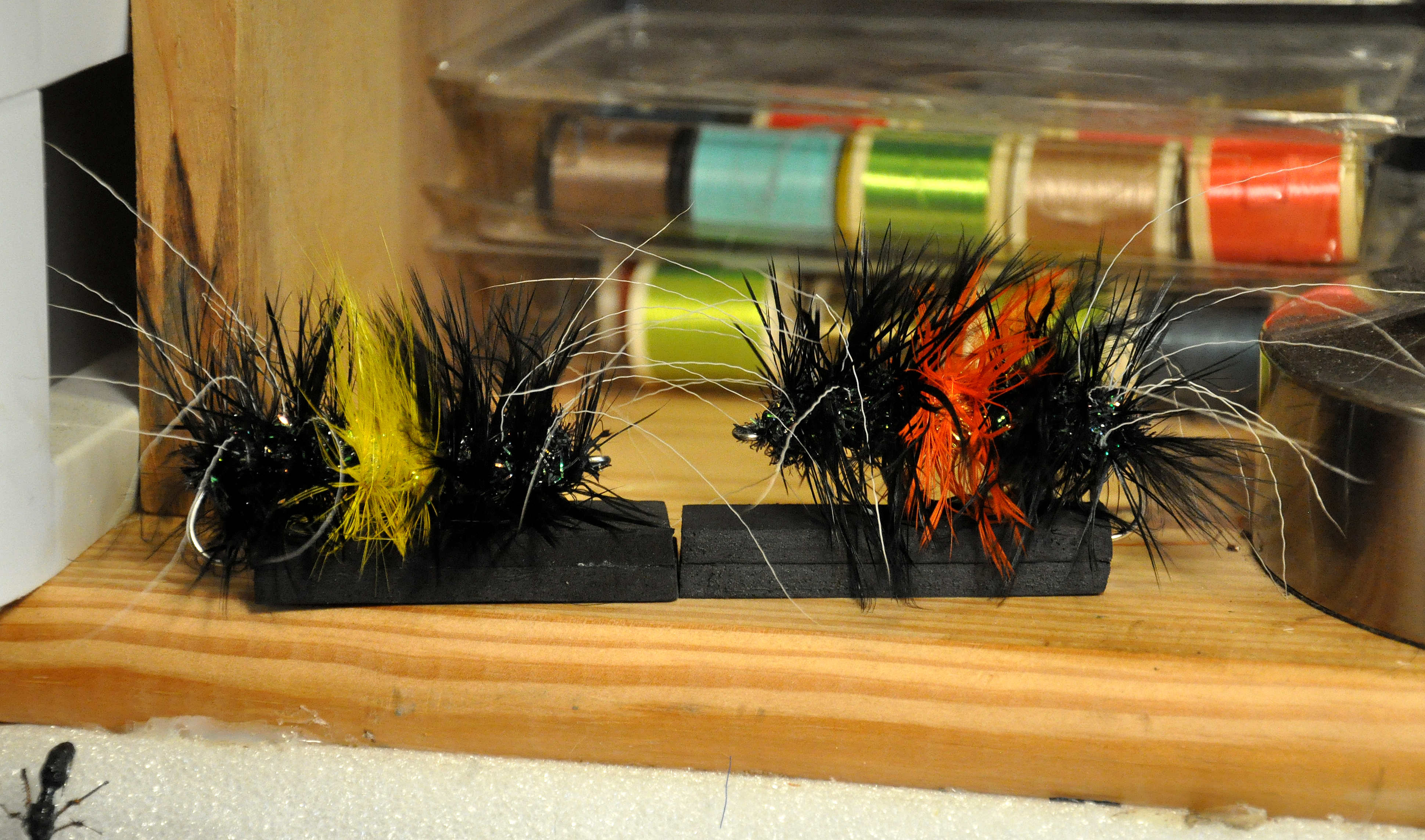 Three Inch Wooly Worm Flies